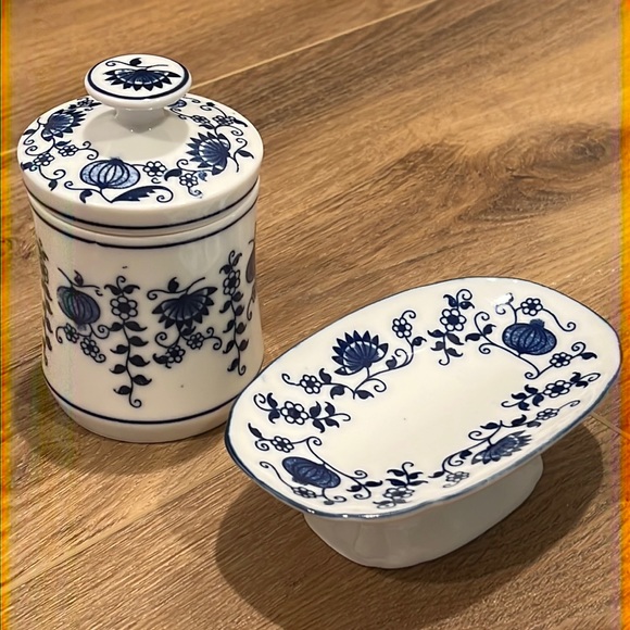 Bath | Vintage Rossini Vienna Blue Bathroom Set | Poshmark